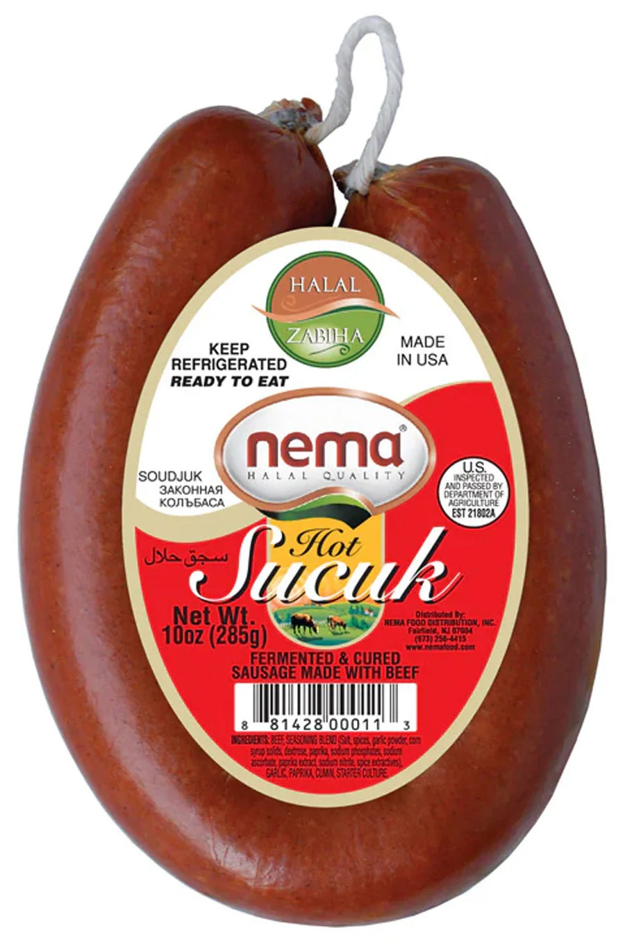 Nema Sujuk Hot (285 gr 10oz) – Hamle Market